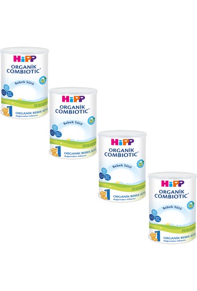 Hipp 1 Organik Combiotic Bebek Sütü 350 gr 4 'lü Hipp 1 Organik Combiotic Bebek Sütü 350 gr 4 'lü