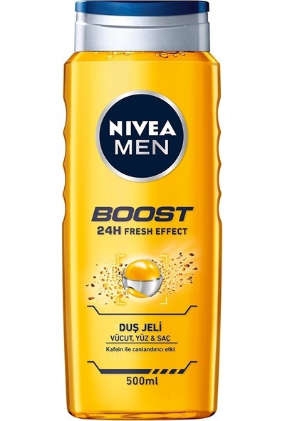 NIVEA MEN Boost Duş Jeli 500 ml NIVEA MEN Boost Duş Jeli 500 ml