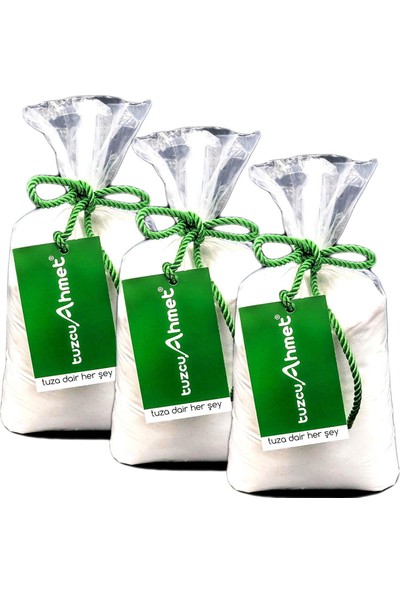 Tuzcu Ahmet Kaya Tuzu Taş Değirmende Öğütülmüş 1 kg 3'lü Tuzcu Ahmet Kaya Tuzu Taş Değirmende Öğütülmüş 1 kg 3'lü
