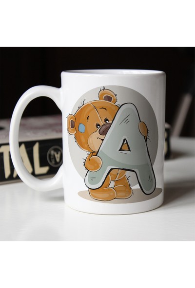 Kitapeli A Harfi Ayıcıklı Kupa Bardak