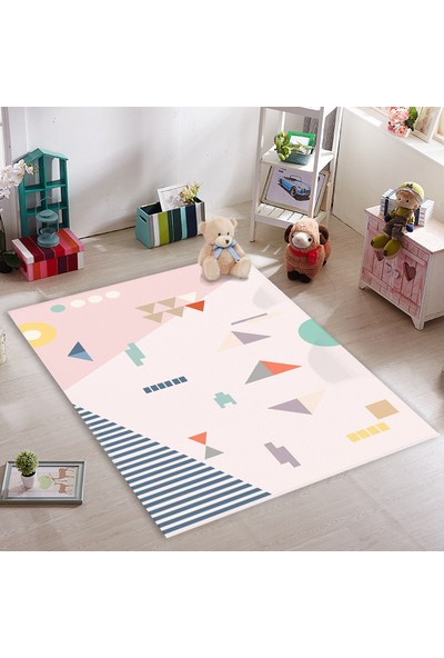 Karnaval Home Karnaval Soft Geometrik Çocuk Odası Halısı