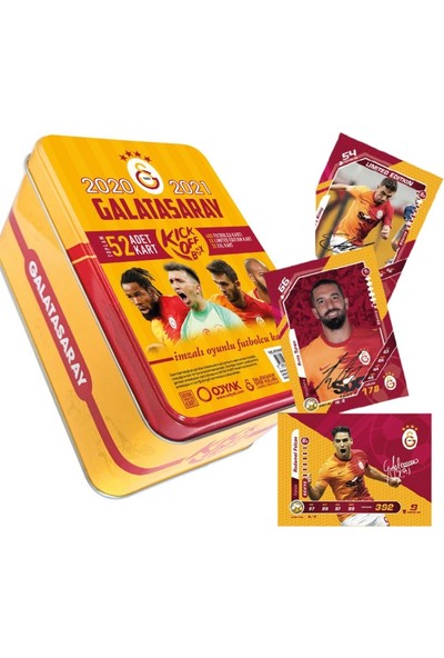 Odyak Taraftar Kart Kick Off Box Galatasaray 2020-2021 Sezon Taraftar Futbolcu Kartları Teneke Kutu