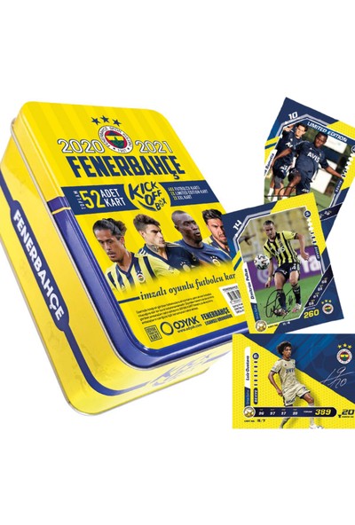 Odyak Taraftar Kart Kick Off Box Fenerbahçe 2020-2021 Sezon Taraftar Futbolcu Kartları Teneke Kutu