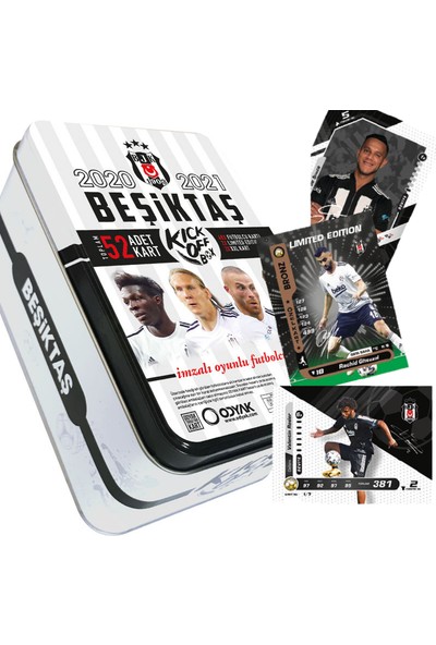 Odyak Taraftar Kart Kick Off Box Beşiktaş 2020-2021 Sezon Taraftar Futbolcu Kartları Teneke Kutu
