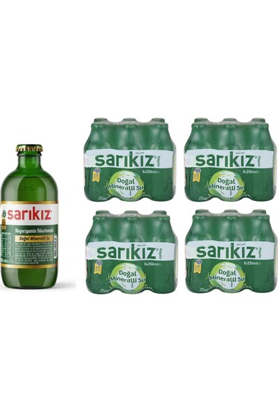 Sarıkız Sade Soda 250 ml x 24'lü (Alaşehir) Sarıkız Sade Soda 250 ml x 24'lü (Alaşehir)