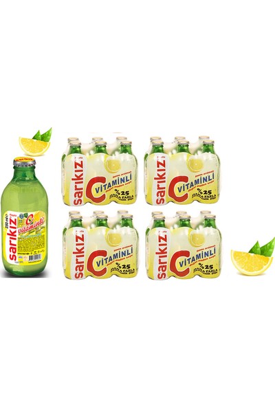Sarıkız Limonlu Soda 250 ml x 24'lü Sarıkız Limonlu Soda 250 ml x 24'lü