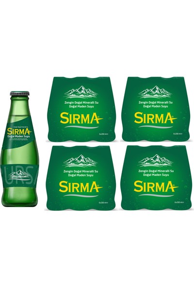 Sırma Sade Soda 200 ml x 24'lü
