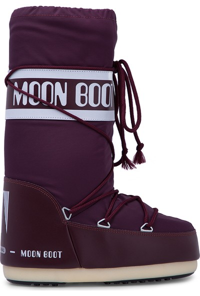 Moon Boot Nylon Burgundy Kadın Kar Botu