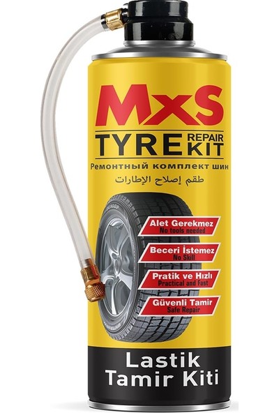 Mxs Lastik Tamir Kiti 400 ml (Jel) Mxs Lastik Tamir Kiti 400 ml (Jel)