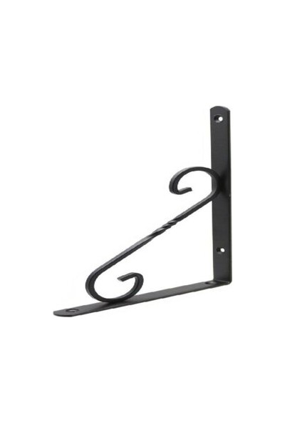 Beşel Ferforje Raf Altı Siyah No:1 ( 11 cm.15 cm. ) (2 Adet)