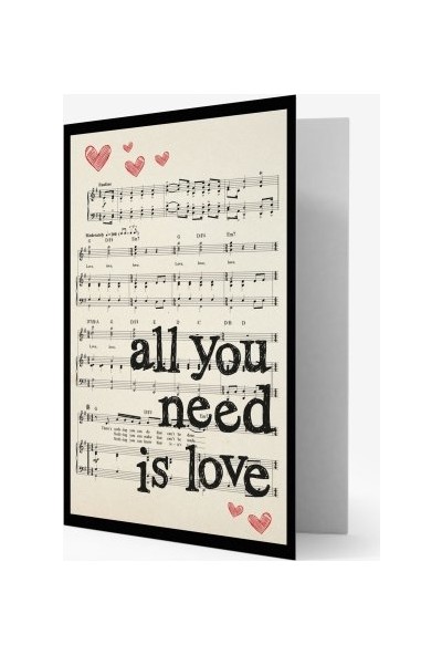 Legami All You Need Is Love Tebrik Kartı 11,5 x 17 cm