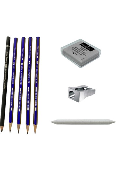 Folix Art Dereceli Kalem Karakalem Eskiz Kalemi + Hamur Silgi + Kalemtraş + Dağıtma Resim Kalemi Folix Art Dereceli Kalem Karakalem Eskiz Kalemi + Hamur Silgi + Kalemtraş + Dağıtma Resim Kalemi