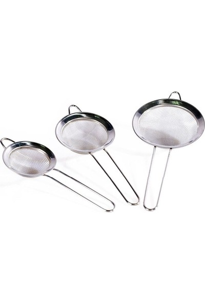 Yeni11 Çelik 3 Boy Küçük Çay Süzgeci