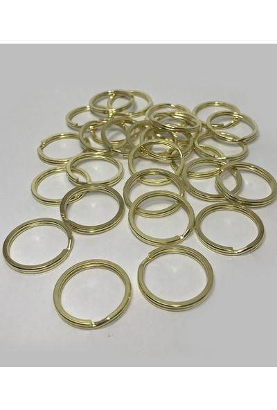 Hercai Hobi Altın Ezme Anahtarlık Halkası 3 cm 10 Adet
