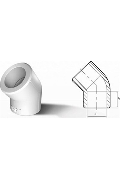 Fırat 63 x 45 mm Pprc Dirsek
