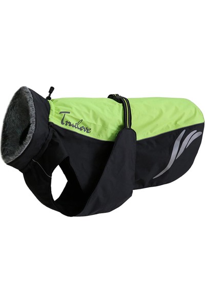 True Love Içi Polarlı Neon Sarı Köpek Kıyafeti