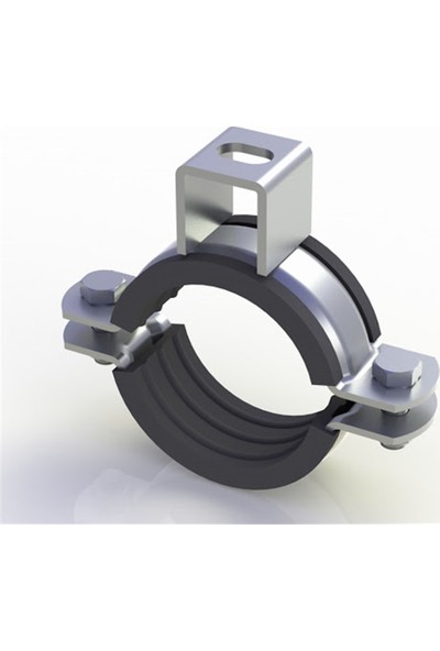 Baykara 1`` Ağır Yük Kelepçesi Lastikli Kafalı Baykara 1`` Ağır Yük Kelepçesi Lastikli Kafalı