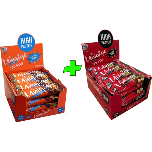 UNIQ2GO Choco Light Mıdı 40 G.- Portakallı 16'lı Kutu + UNIQ2GO ...
