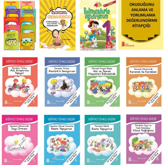 Cin Ali Hızlı okuma ve Renkli Heceli hikaye seti Kitabı ve Fiyatı