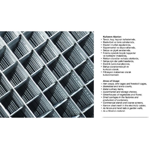 Ersa Tel Galvanizli Kaynaklı Hasır Tel Çit 2x2 2.20 mm Fiyatı