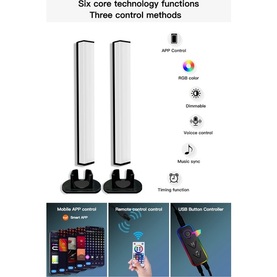 Internet Wifi Akıllı LED Işık Çubuğu Rgb Atmosfer Işığı Fiyatı