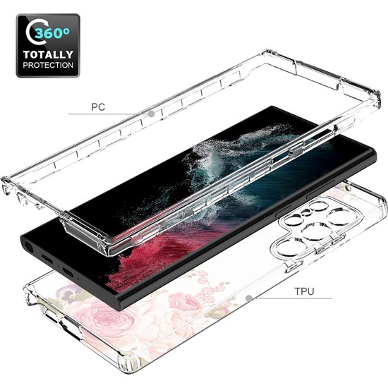 Seashell Digital Samsung Galaxy S23 Ultra Desen Baskı Pc+Tpu Fiyatı