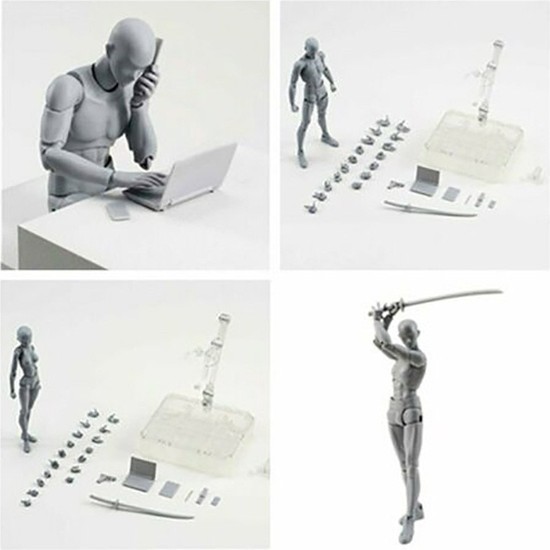 Zljnx 14CM Sketch Draw Male Female Movable Body Kun Body Fiyatı
