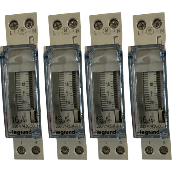 Legrand 412790 Modüler Zaman Saati (4 Adet) Fiyatı