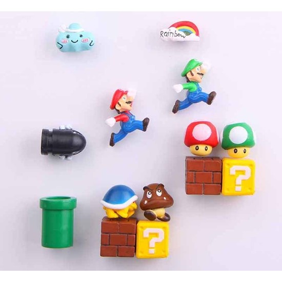 Qiuhong Shop 19 Bilgisayar Stili 3D Süper Mario Reçine Fiyatı