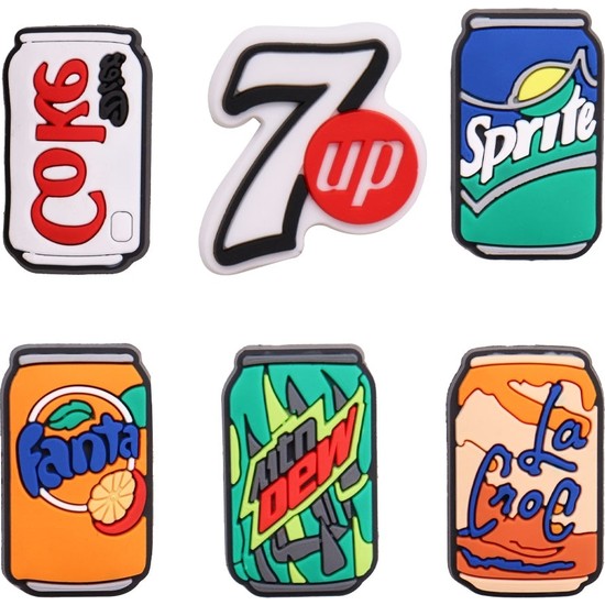 Qiuhong Shop Beyaz Stil Vc 7up Dijital Sprite Çiğ Fanta Mektup Içecek ...