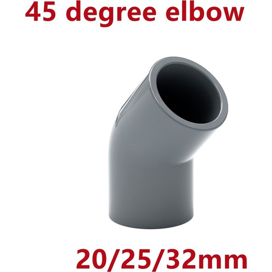 Luoditong Shop 45 Derece Dirsek Stili Kimlik 25MM Gri mm Pvc Fiyatı