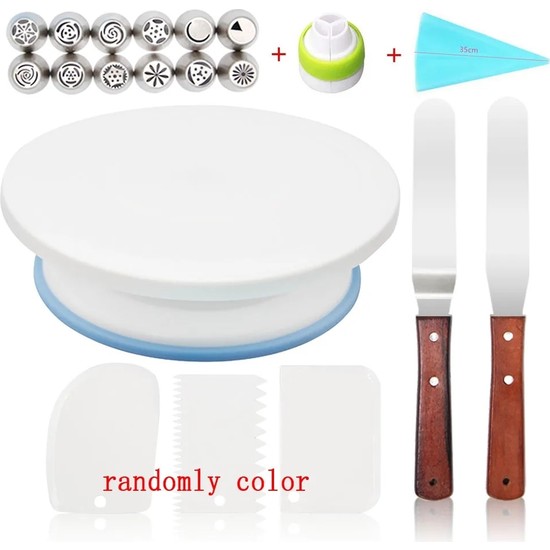 Yaci Shop 0924-SET-BEYAZ Stil Kek Standı Döner Tabla Kek Fiyatı