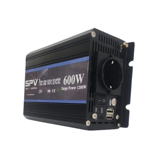 Spv 600W 12 Volt Tam Sınus Inverter - SPV-P600W Fiyatı