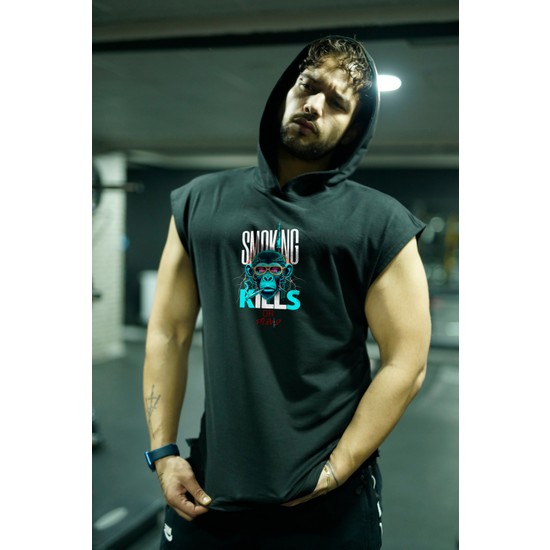 Capshon Tasarım Oversize Sporcu Atlet Kapüşonlu Spor Gym Fiyatı