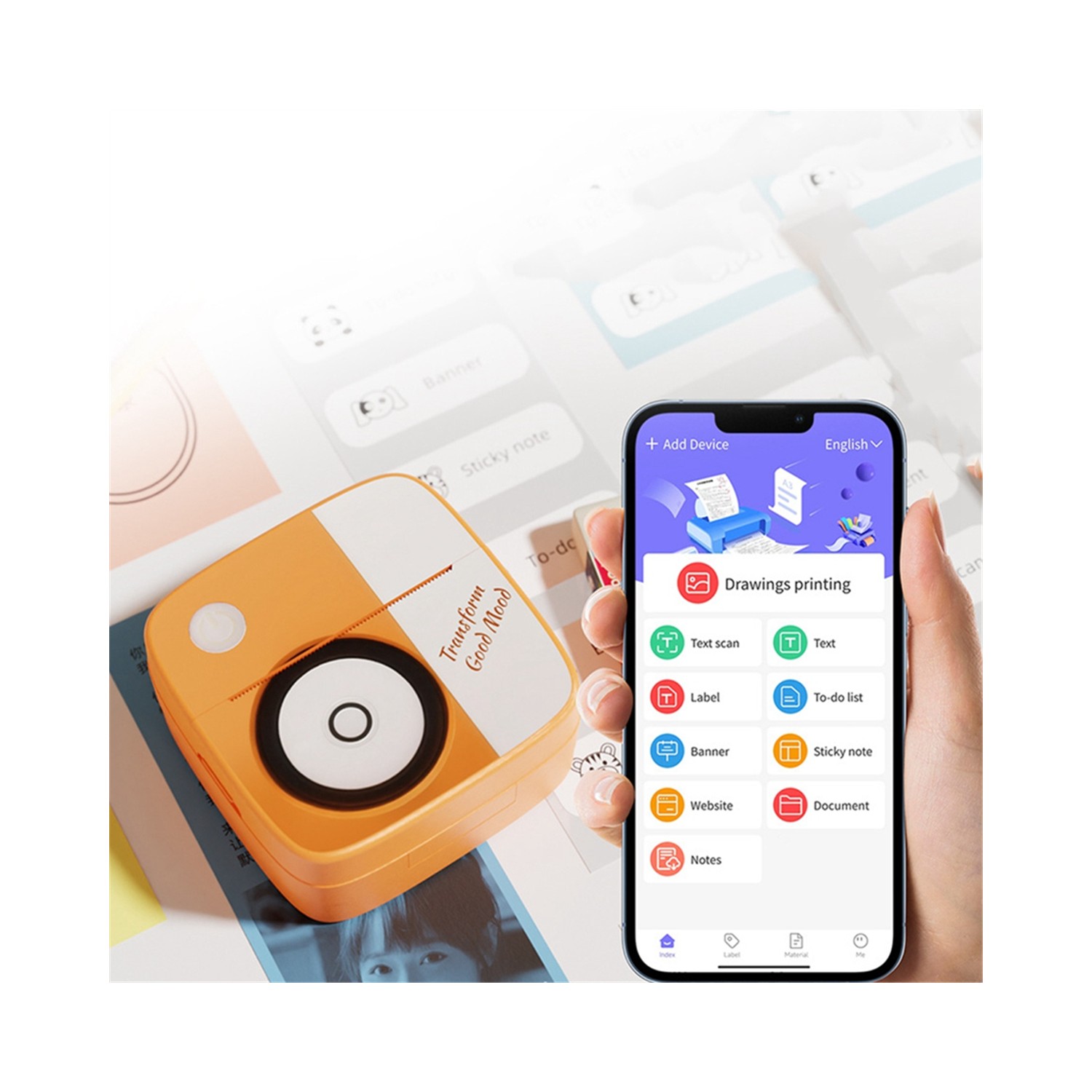 Decisive Mini Cep Yazıcısı Kavanoz Kutularını Etiketlemek Fiyatı