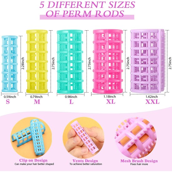 Mingming Shop 10 Adet Tarzı 30 Pieces Plastic Hair Rollers Fiyatı