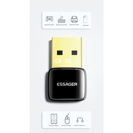 Essager Bluetooth Adaptör 5.0 Hızlı USB Bluetooth Adaptör Fiyatı