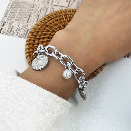 Qiuhong Shop S17 Boho Kalın Altın Renk Charm Bilezikler Fiyatı