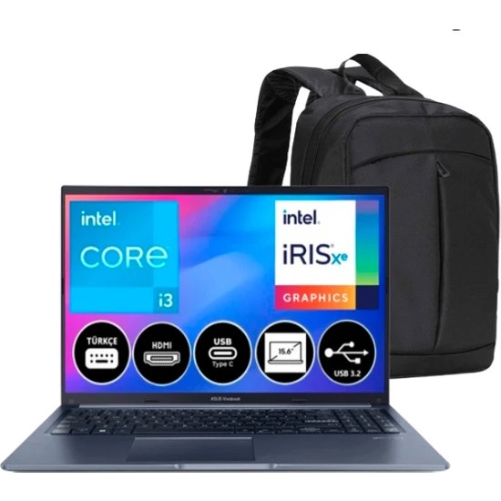 Asus Vivobook X1502ZA Ntel Core İ3-1215U 8gb 256GB SSD Full Fiyatı