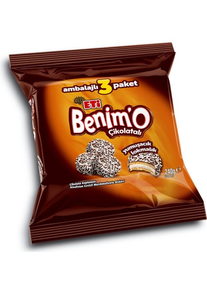 Eti Benimo Lokmalık Çikolatalı Bisküvi 3 x 80 G Fiyatı