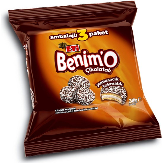 Eti Benimo Lokmalık Çikolatalı Bisküvi 3 x 80 G Fiyatı
