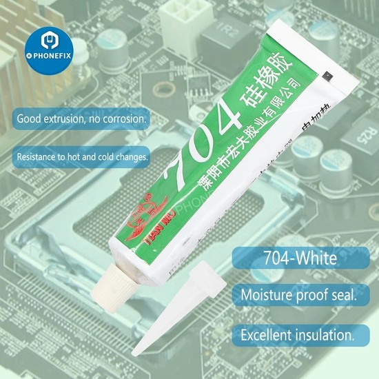 Mingjin Shop 1 704 -Beyaz Stil 45G Elektronik Mastik Silikon Endüstriyel Yapıştırıcı Tm-Licone