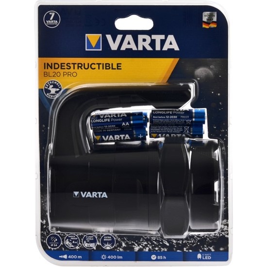Varta 18751 Indestructible BL20 Pro 6W LED Fener 6AA Fiyatı