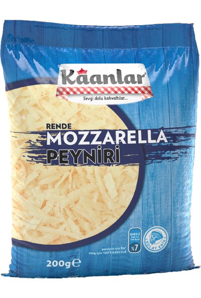 Kaanlar Rende Mozzarella 200 gr