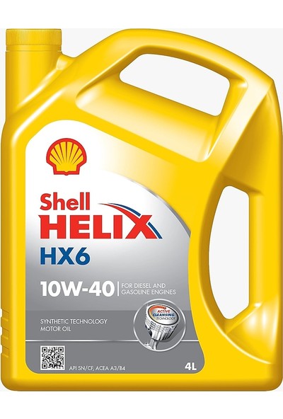 Shell Helix HX6 10W-40 4 Litre Motor Yağı ( Üretim Yılı: 2020 ) Shell Helix HX6 10W-40 4 Litre Motor Yağı ( Üretim Yılı: 2020 )
