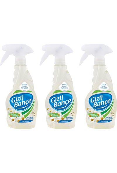 Eyüp Sabri Tuncer Gizli Bahçe Oda Spreyi Bahar Tazeliği 3 x 500 ml. Eyüp Sabri Tuncer Gizli Bahçe Oda Spreyi Bahar Tazeliği 3 x 500 ml.