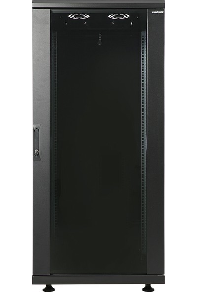 Canovate 26U 600X600MM 19'' Dikili Tip Network Rack Kabinet Siyah