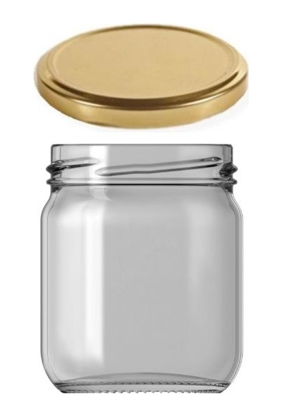 Paşabahçe 210 cc. Cam Kavanoz Gold Kapaklı 10 Adet Mama Bebek