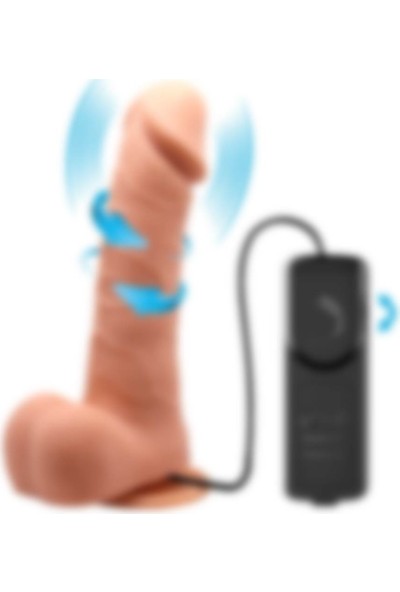 Lilitu Shop 20 cm Kumandalı 360° Oynar Başlı Titreşimli Vibratör Realistik Penis Dildo Lilitu Shop 20 cm Kumandalı 360° Oynar Başlı Titreşimli Vibratör Realistik Penis Dildo