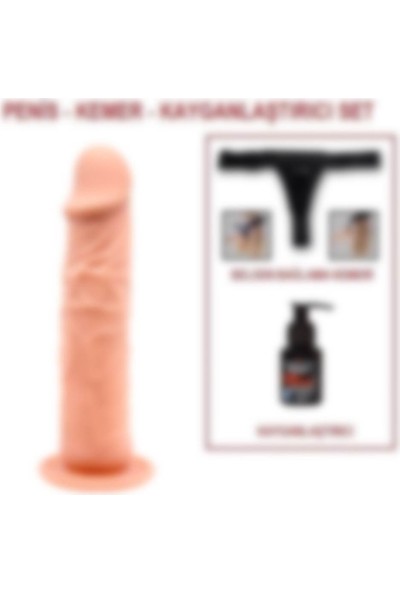 Lilitu Shop 20 cm Belden Bağlamalı Realistik Vantuzlu Dildo Penis Set Lilitu Shop 20 cm Belden Bağlamalı Realistik Vantuzlu Dildo Penis Set